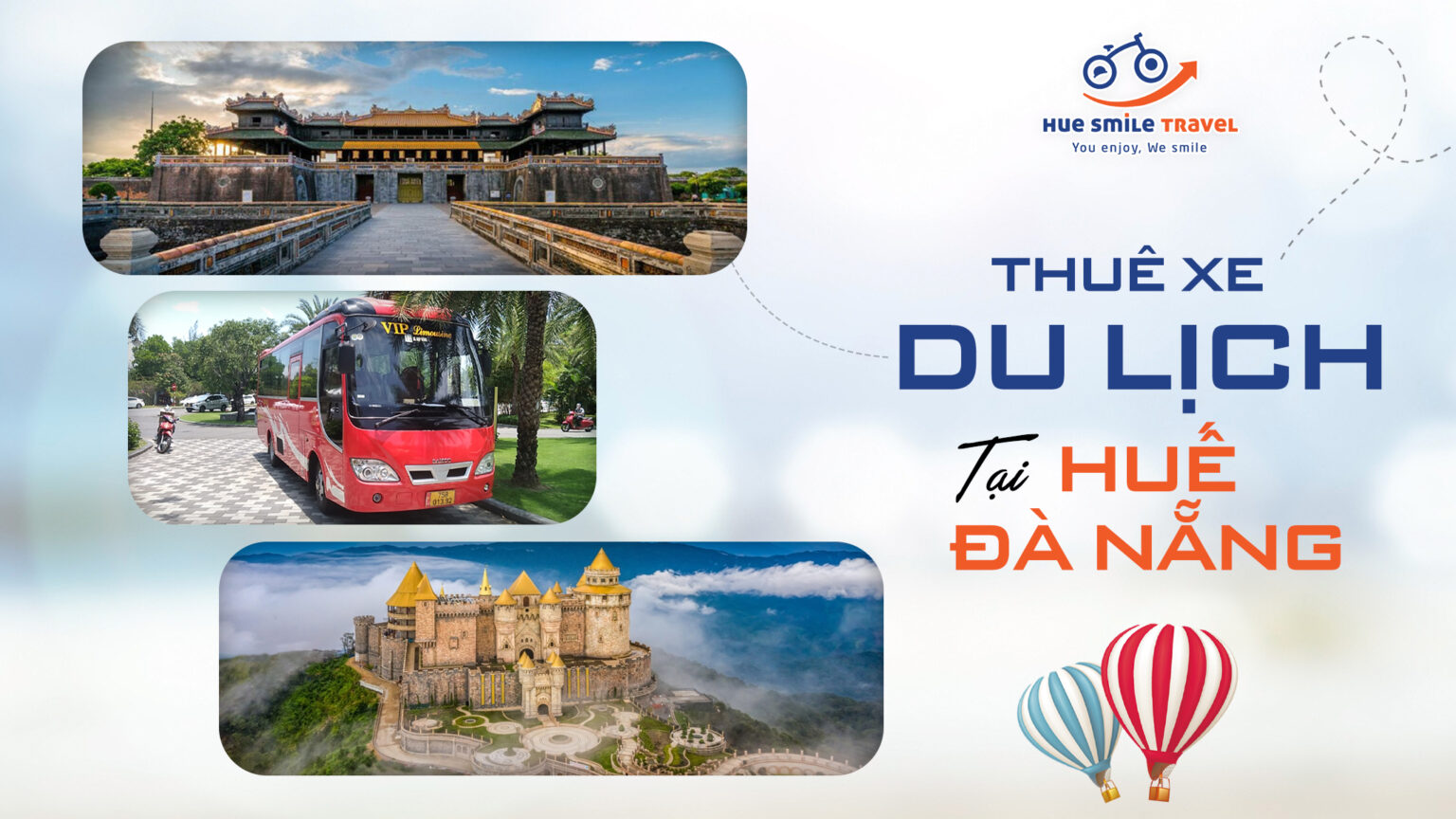 Kinh nghiệm thuê xe du lịch tại Huế Đà Nẵng
